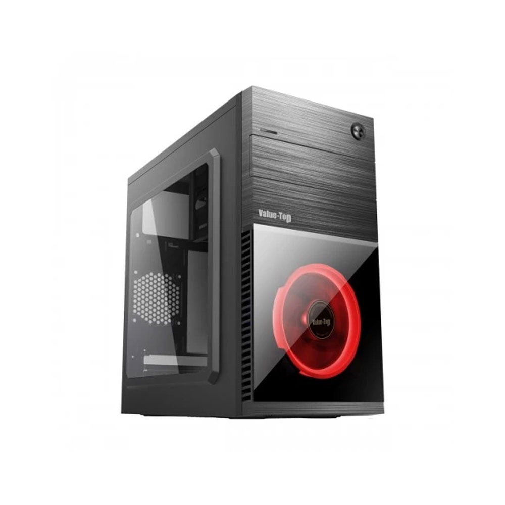 Value Top VT-R855-R Red LED ATX Desktop Casing (200W PSU)