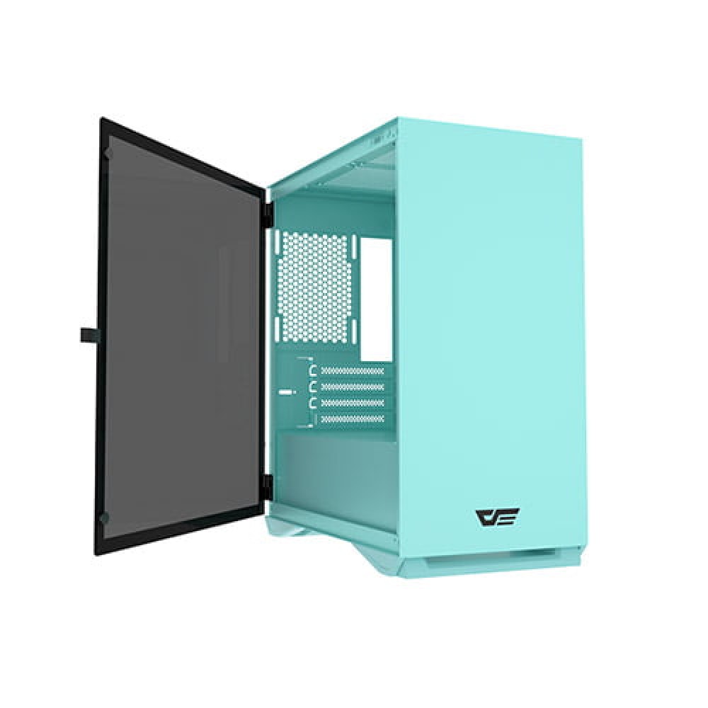 DarkFlash DLM22 Mint Green Micro ATX Computer Case