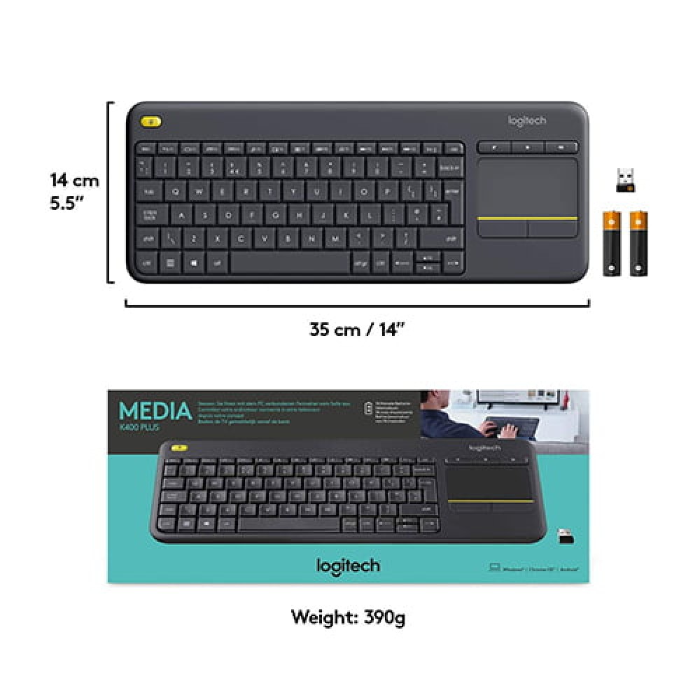Logitech K400 Plus Wireless Keyboard