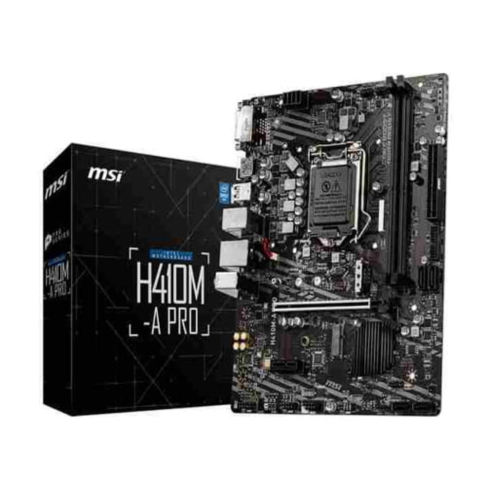 MSI H410M A Pro Intel 10th Gen Micro-ATX Motherboard