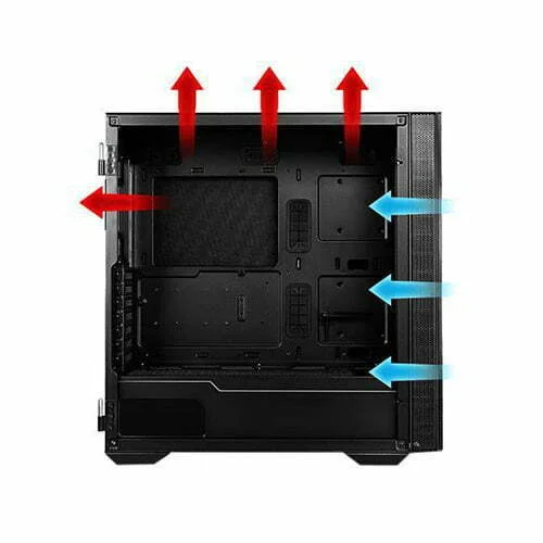 MSI MPG QUIETUDE 100S Tempered Glass Mid Tower Computer Case
