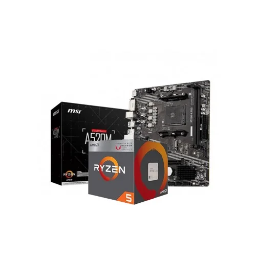 AMD Ryzen 5 2400G Desktop Processor And MSI A520M-A Pro AM4 AMD Micro ...