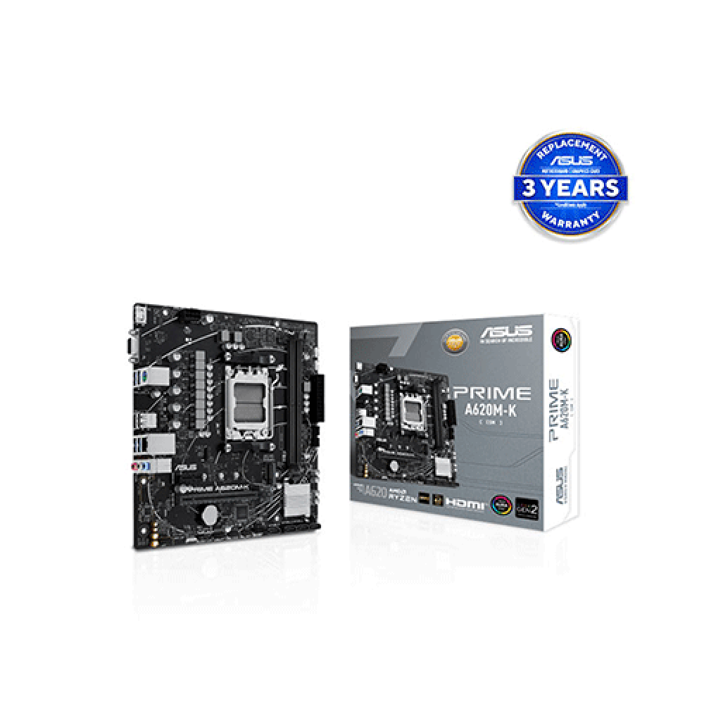 ASUS PRIME A620M-K-CSM AM5 Micro-ATX Motherboard Price in BD