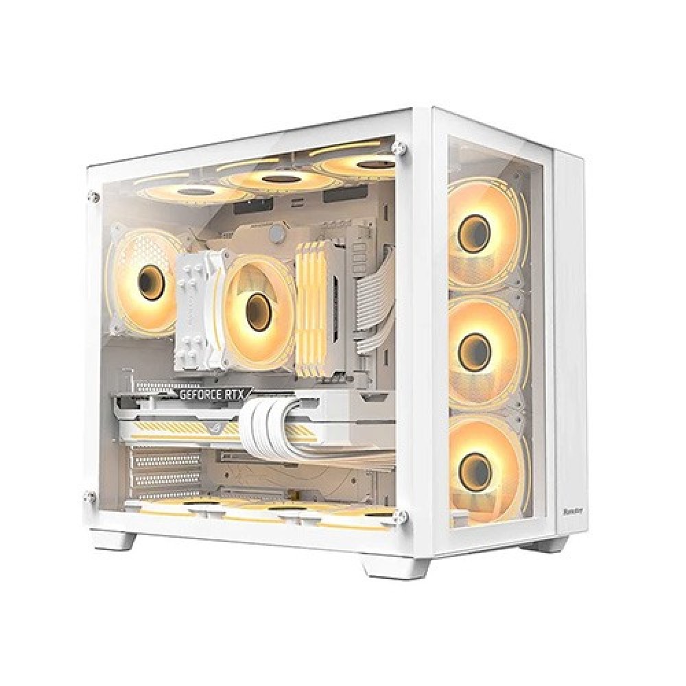 Huntkey S980 Tornado Mid Tower White ATX Gaming Desktop Case Price In BD