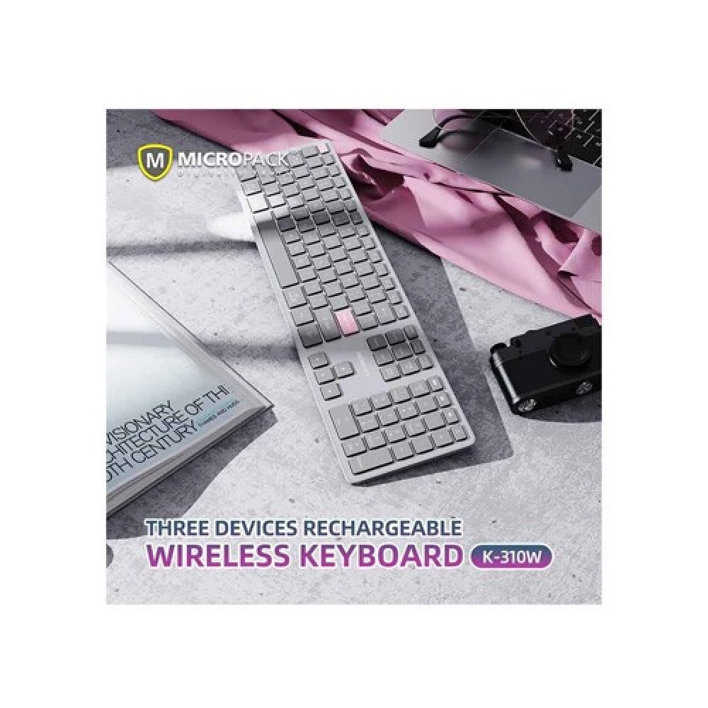 Micropack K-310W Grey Slim Keyboard Price in BD
