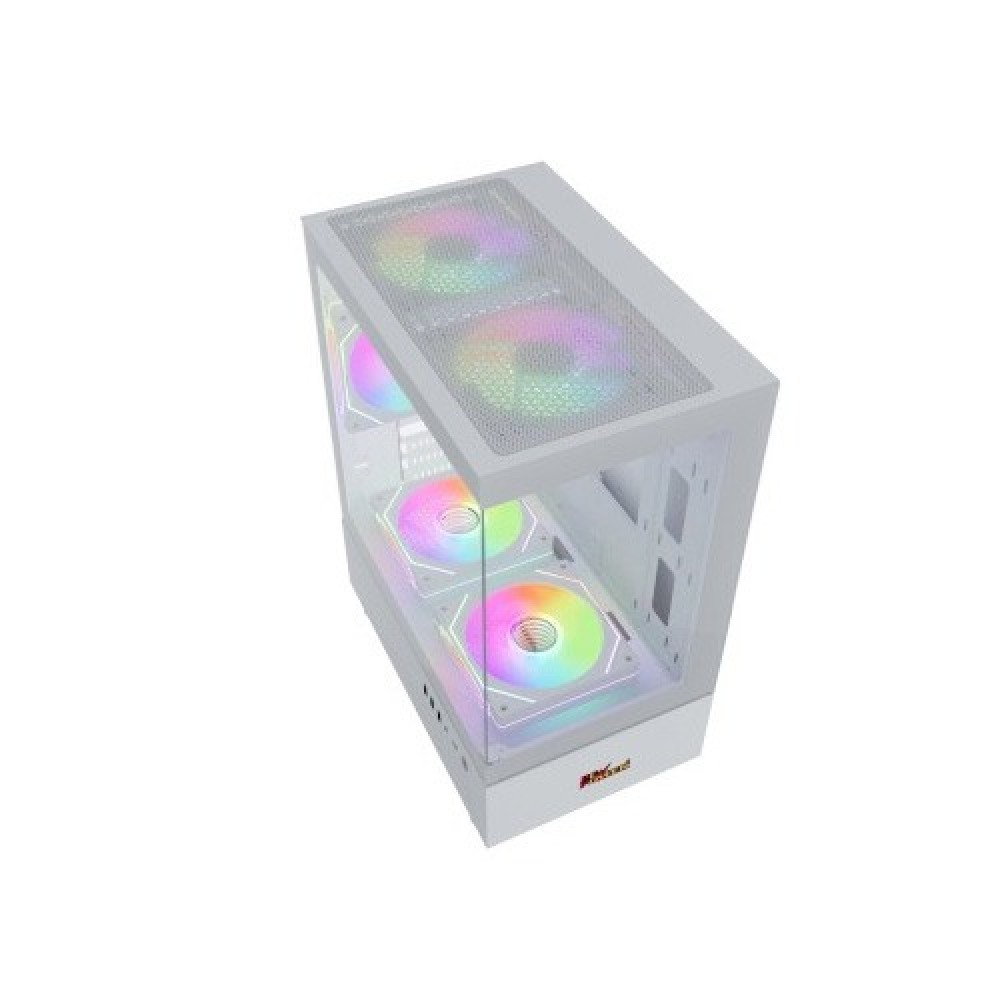 PC POWER GS670 SKYVIEW V2 WHITE 3 Fans Case Price in BD
