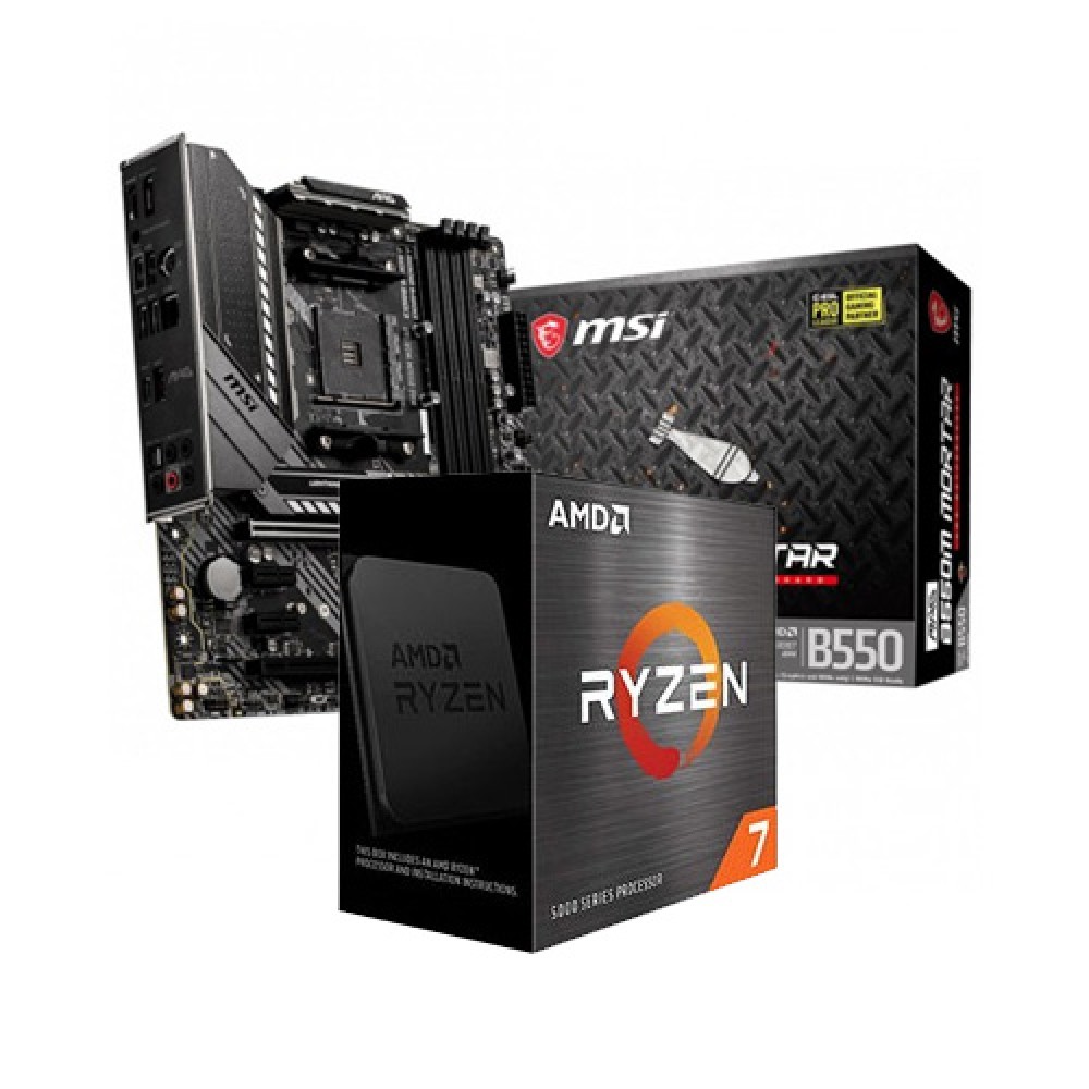 AMD RYZEN 7 5700G RADEON GRAPHICS PROCESSOR MSI MAG B550M Mortar AMD ...
