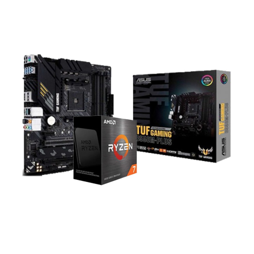 AMD RYZEN 7 5700G Radeon Graphics Processor And Asus TUF Gaming B550M ...
