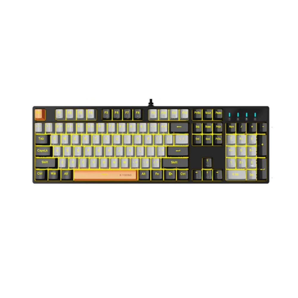 E-Yooso Z14 Mechanical Keyboard (Yellow Backlit) Price In BD