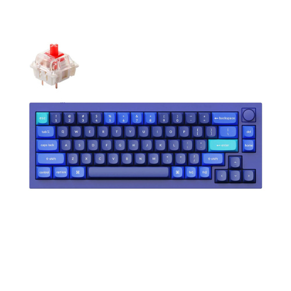 Keychron Q2 Fully Assembled RGB Navy Blue & Red Switch Price In BD