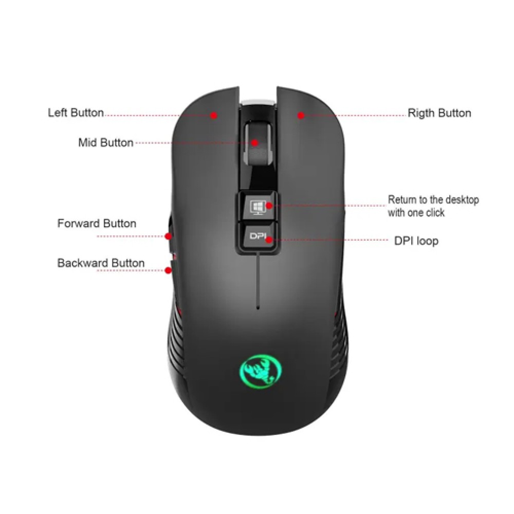 iMICE T30 RGB Wireless Gaming Mouse Price In BD
